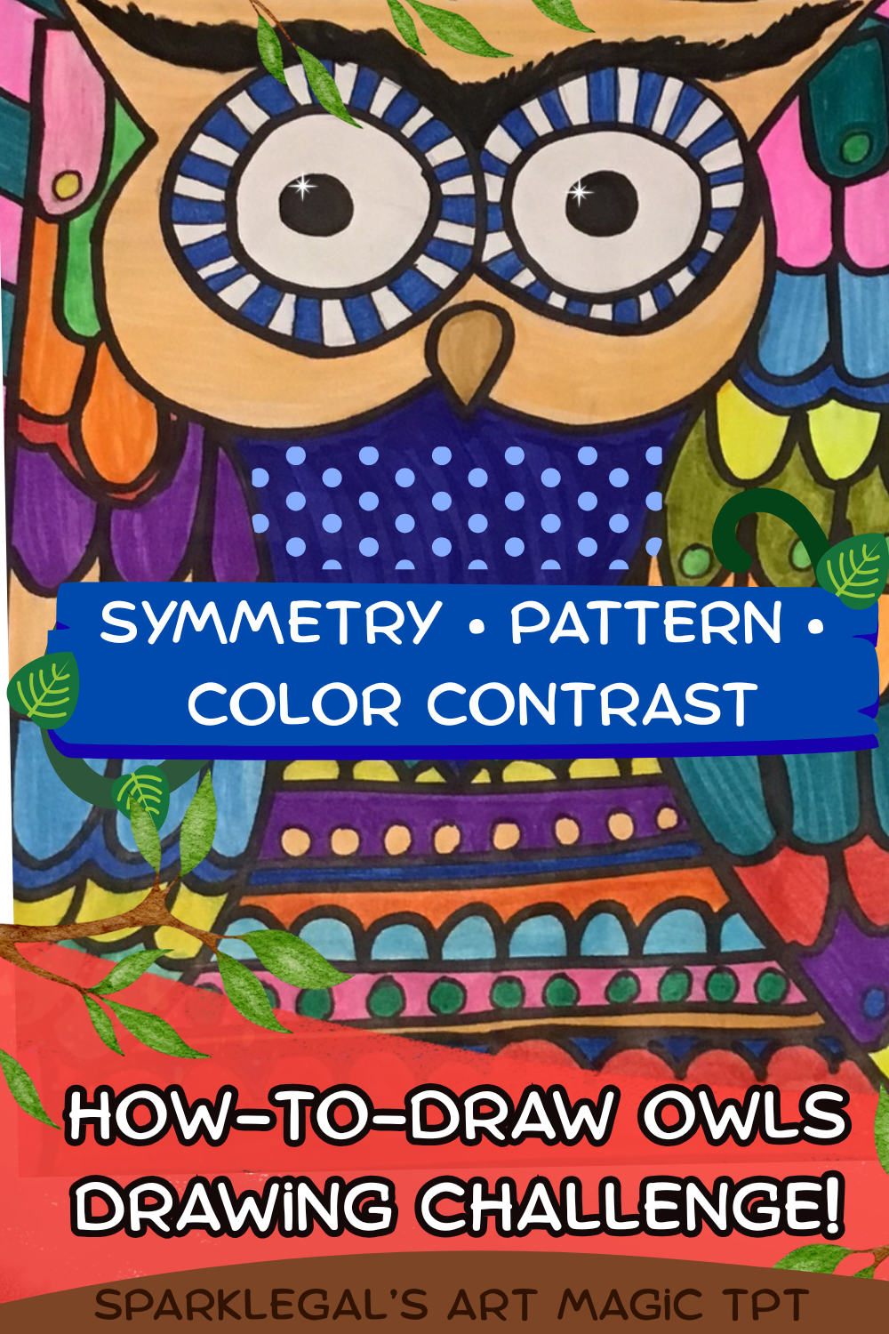 Symmetrical Owl Art Project: A Perfect Fall & Halloween Lesson ...